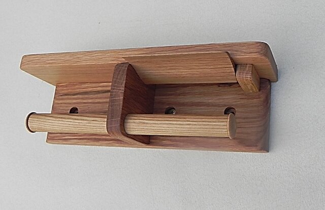 オーク製トイレットペーパーホルダーVer.13s | iichi ハンドメイド・クラフト作品・手仕事品の通販