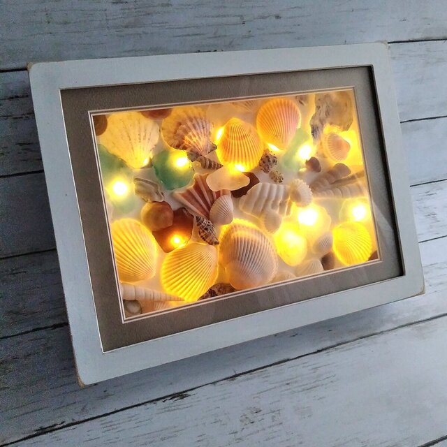 きらめく貝殻ボックス～SHELL LIGHT BOX | iichi ハンドメイド・クラフト作品・手仕事品の通販