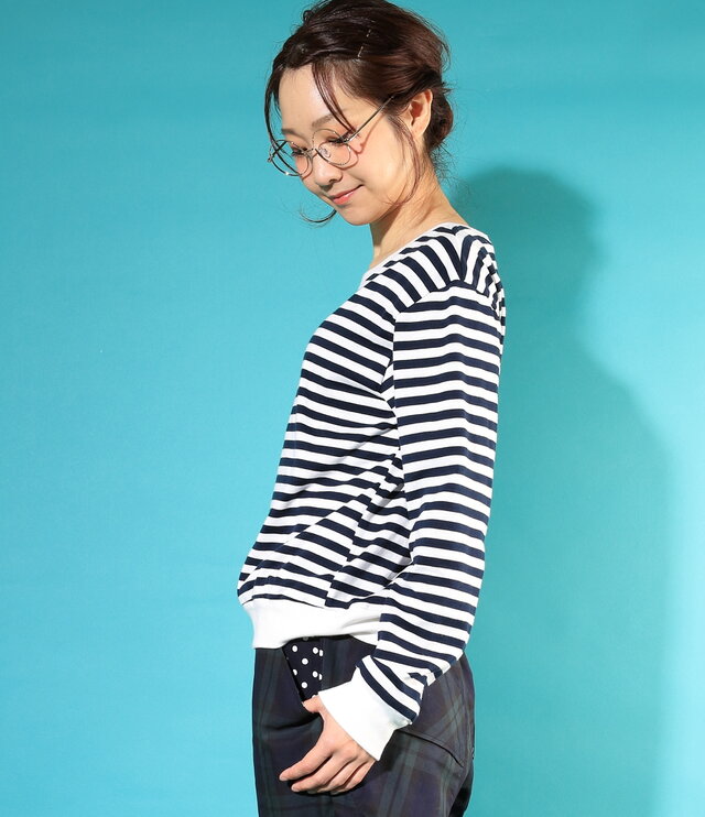 スノウピーのボーダーTOPS | iichi ハンドメイド・クラフト作品・手仕事品の通販