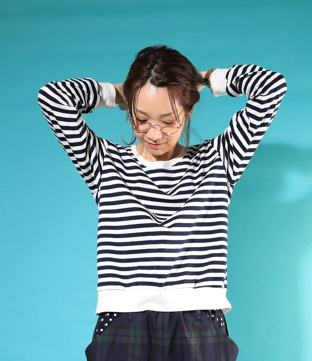 スノウピーのボーダーTOPS | iichi ハンドメイド・クラフト作品・手仕事品の通販