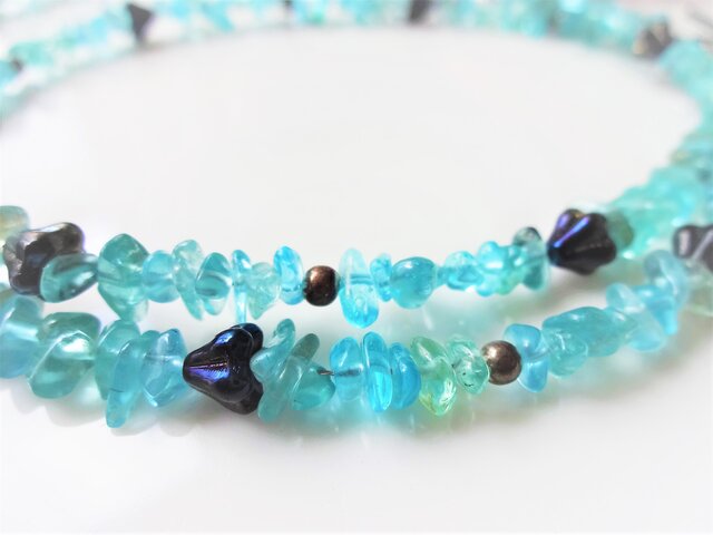 アパタイト サマーネックレス | iichi ハンドメイド・クラフト作品・手仕事品の通販