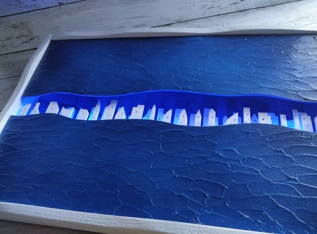 蒼い摩天楼のライン～BlueSkyscraper | iichi ハンドメイド・アンティーク・食品・ギフト・手作り