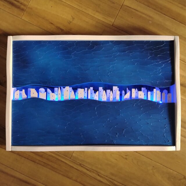 蒼い摩天楼のライン～BlueSkyscraper | iichi ハンドメイド・アンティーク・食品・ギフト・手作り