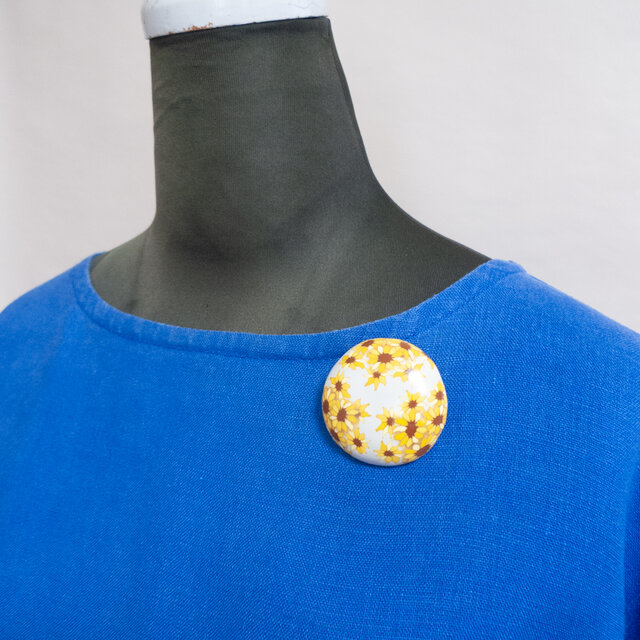 ひまわり ｜ 夏のブローチ | iichi ハンドメイド・クラフト作品・手仕事品の通販
