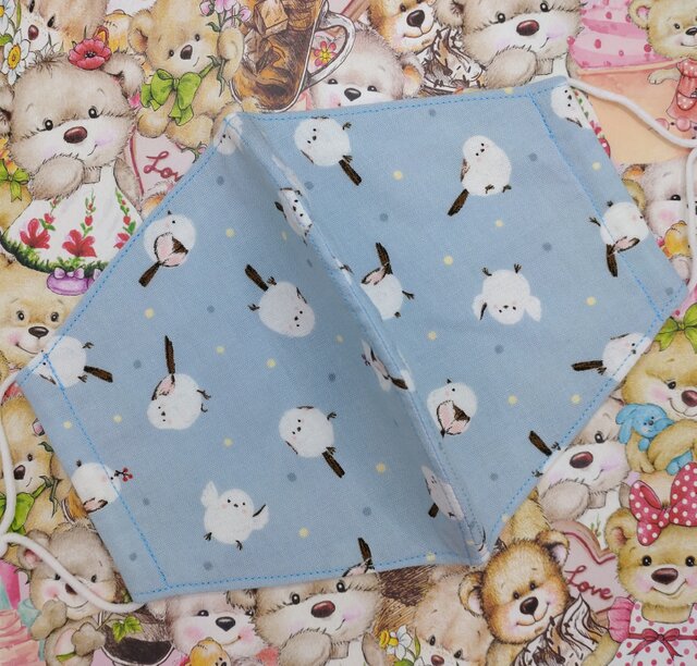 う341 雪の妖精シマエナガ☆立体マスク | iichi ハンドメイド・クラフト作品・手仕事品の通販