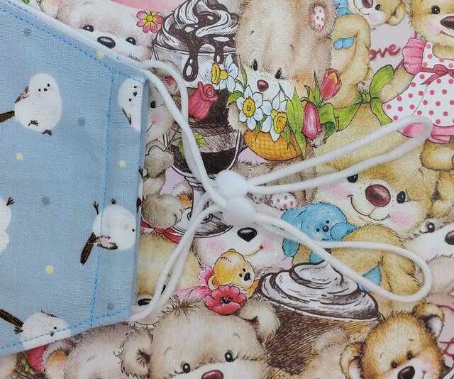 う341 雪の妖精シマエナガ☆立体マスク | iichi ハンドメイド・クラフト作品・手仕事品の通販