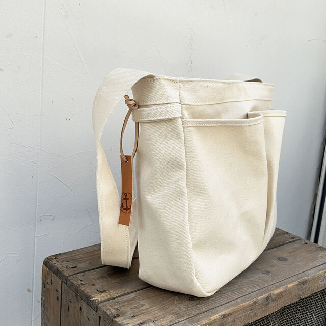 BIKE：生成（高島帆布ショルダーバッグ） 受注製作 | iichi ハンドメイド・アンティーク・食品・ギフト・手作り