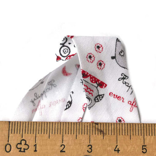 スペイン バイアステープ1mX18mm フクロウ ホワイト 鳥 バード M-0293 | iichi 日々の暮らしを心地よくするハンドメイドやアンティークのマーケットプレイス