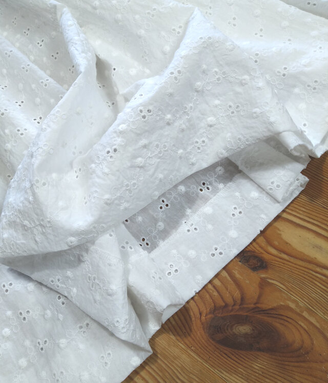 75cm丈 綿レースペチスカ オフ白 | iichi ハンドメイド・アンティーク・食品・ギフト・手作り