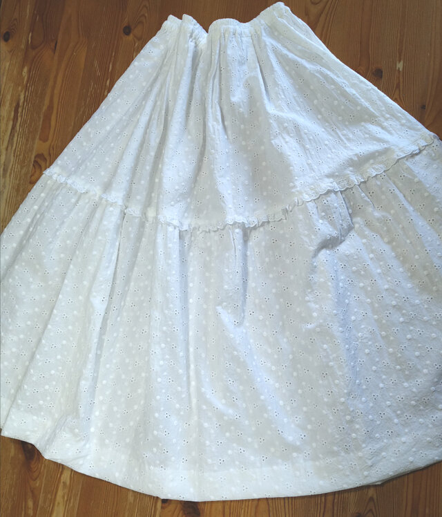 75cm丈 綿レースペチスカ オフ白 | iichi ハンドメイド・アンティーク・食品・ギフト・手作り