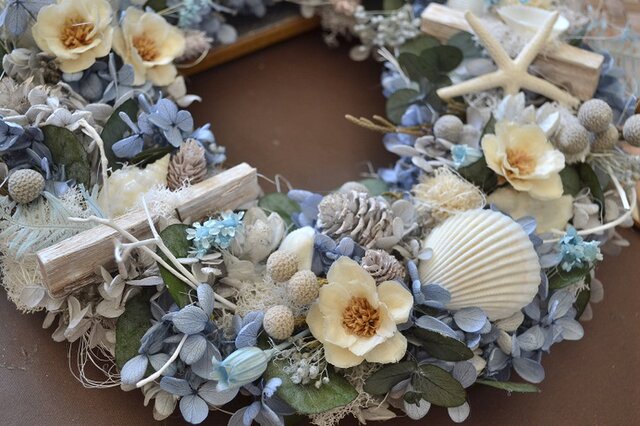 海の花wreath | iichi ハンドメイド・アンティーク・食品・ギフト・手作り