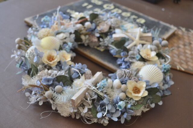 海の花wreath | iichi ハンドメイド・アンティーク・食品・ギフト・手作り