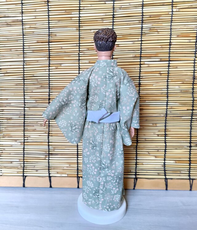 「Nordic…森の秘密/グリーン」30cm男子ドール浴衣 | iichi ハンドメイド・クラフト作品・手仕事品の通販
