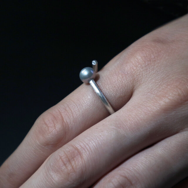 淡水真珠リング | Pearl Silver Ring | iichi ハンドメイド・クラフト作品・手仕事品の通販