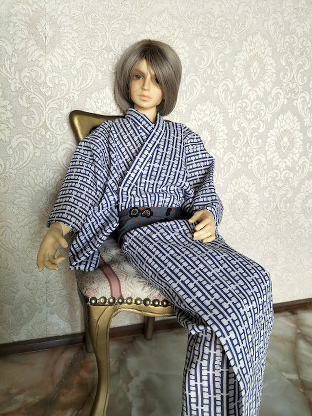 SD16タイプ用 浴衣セット （白系） | iichi ハンドメイド・アンティーク・食品・ギフト・手作り