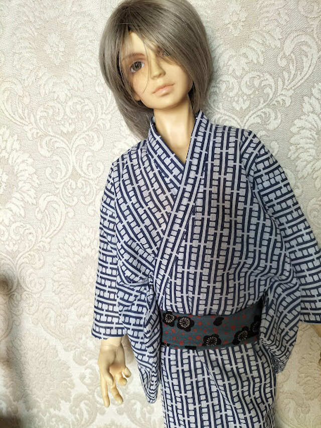 SD16タイプ用 浴衣セット （白系） | iichi ハンドメイド・アンティーク・食品・ギフト・手作り