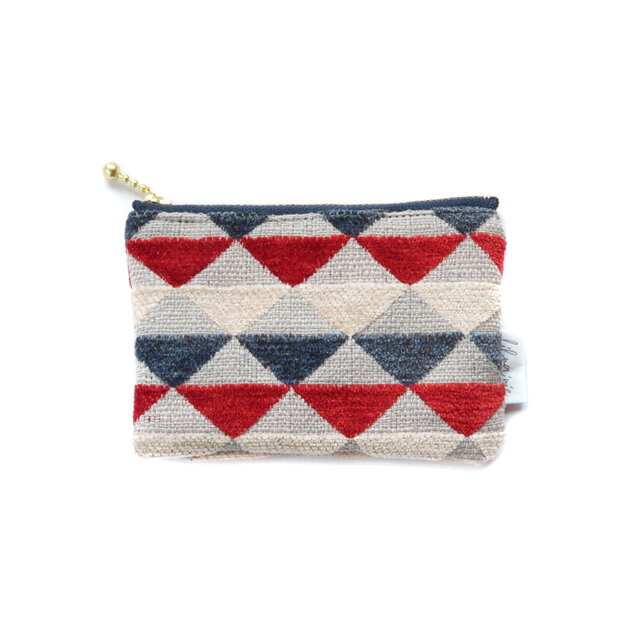 【vistosa(ﾋﾞｽﾄｰｻ)】スペイン生地ミニポーチ（トリコロール） | iichi ハンドメイド・アンティーク・食品・ギフト・手作り