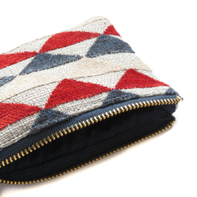 【vistosa(ﾋﾞｽﾄｰｻ)】スペイン生地ミニポーチ（トリコロール） | iichi ハンドメイド・アンティーク・食品・ギフト・手作り