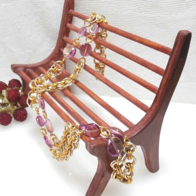 B9007 チェーンメイルネックレス | iichi 日々の暮らしを心地よくするハンドメイドやアンティークのマーケットプレイス