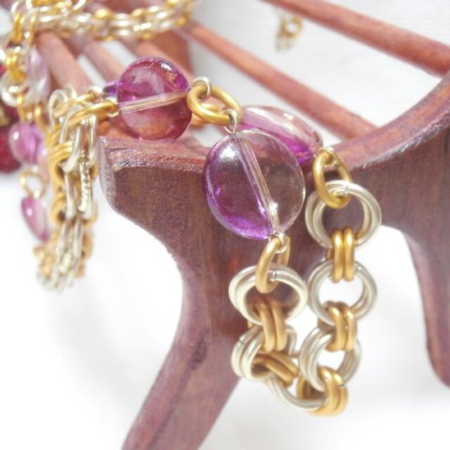 B9007 チェーンメイルネックレス | iichi 日々の暮らしを心地よくするハンドメイドやアンティークのマーケットプレイス