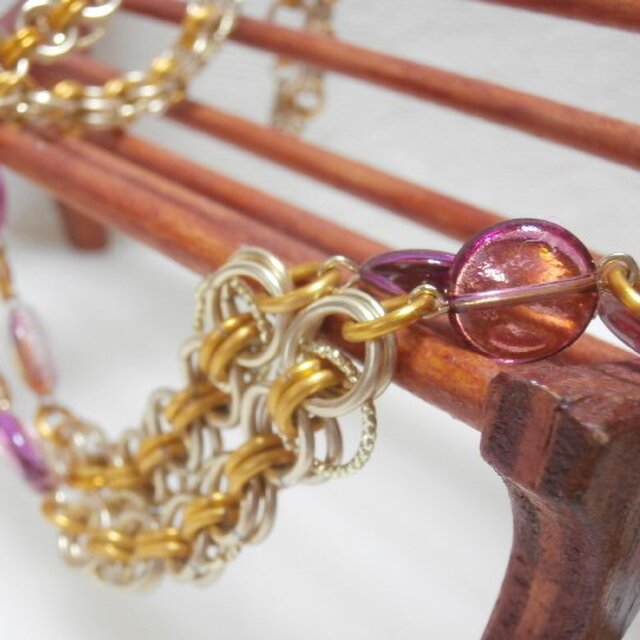 B9007 チェーンメイルネックレス | iichi 日々の暮らしを心地よくするハンドメイドやアンティークのマーケットプレイス