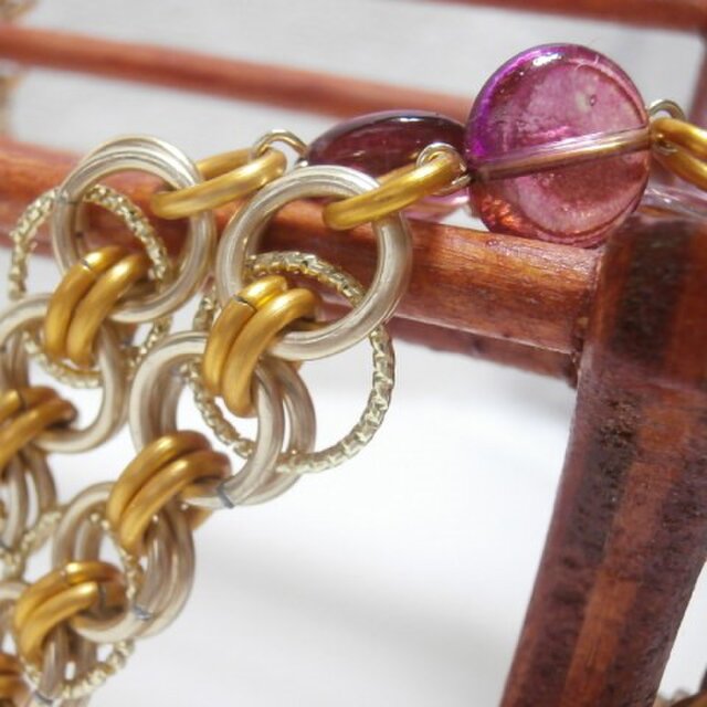 B9007 チェーンメイルネックレス | iichi 日々の暮らしを心地よくするハンドメイドやアンティークのマーケットプレイス