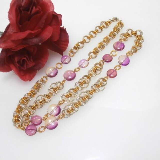 B9007 チェーンメイルネックレス | iichi 日々の暮らしを心地よくするハンドメイドやアンティークのマーケットプレイス