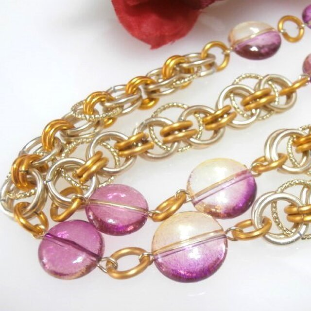 B9007 チェーンメイルネックレス | iichi 日々の暮らしを心地よくするハンドメイドやアンティークのマーケットプレイス