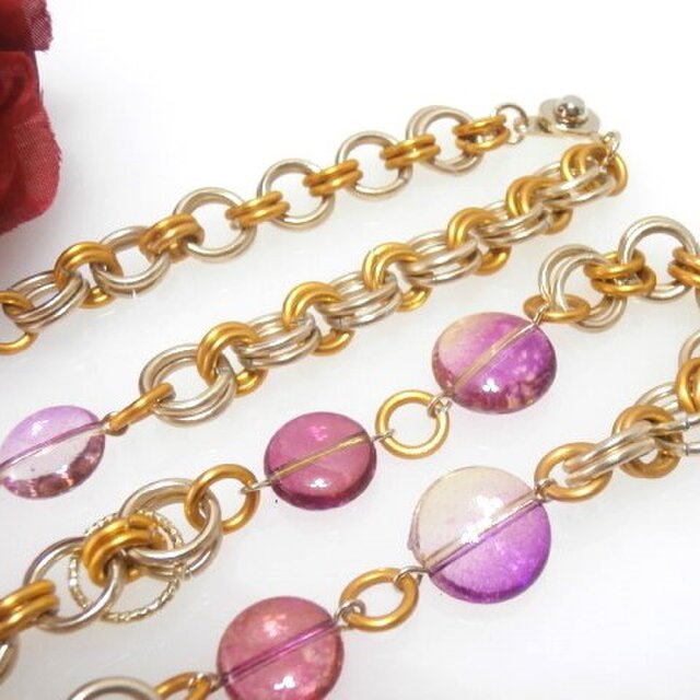 B9007 チェーンメイルネックレス | iichi 日々の暮らしを心地よくするハンドメイドやアンティークのマーケットプレイス