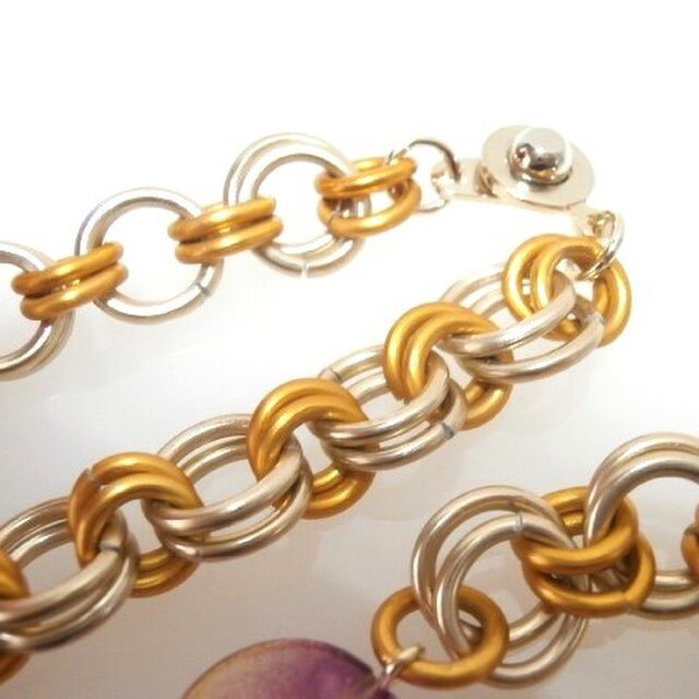 B9007 チェーンメイルネックレス | iichi 日々の暮らしを心地よくするハンドメイドやアンティークのマーケットプレイス