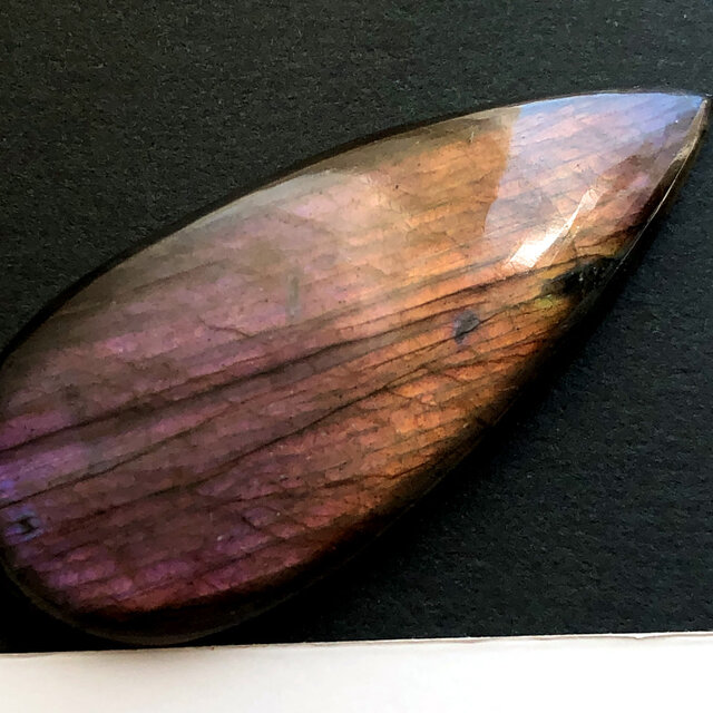 ラブラドライト[697] 54x24mm 75Cts 天然石 ／ ルース ／カボション | iichi ハンドメイド・アンティーク・食品・ギフト・手作り