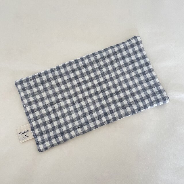 ガーゼハンカチ ブルーフラワー | iichi ハンドメイド・アンティーク・食品・ギフト・手作り