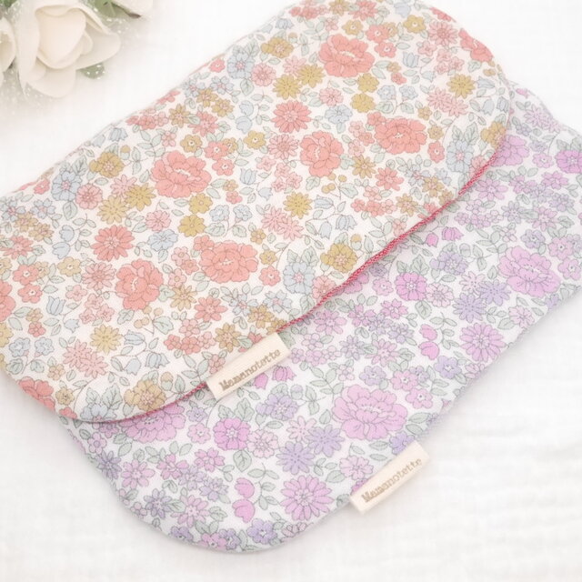 小花2枚セット｜8重ガーゼハンカチ｜10×20cm｜Gauze Fabric | iichi ハンドメイド・アンティーク・食品・ギフト・手作り