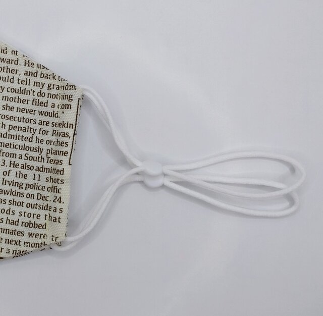 う361 黒猫ジャーナル☆立体マスク | iichi ハンドメイド・アンティーク・食品・ギフト・手作り