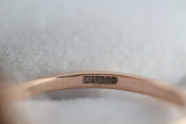 英国 イギリス ゴールド リング 指輪 9ct 天然 ルビー ダイアモンド ビンテージ 純金 純金率 375 J97 | iichi 日々の暮らしを心地よくするハンドメイドやアンティークの ...