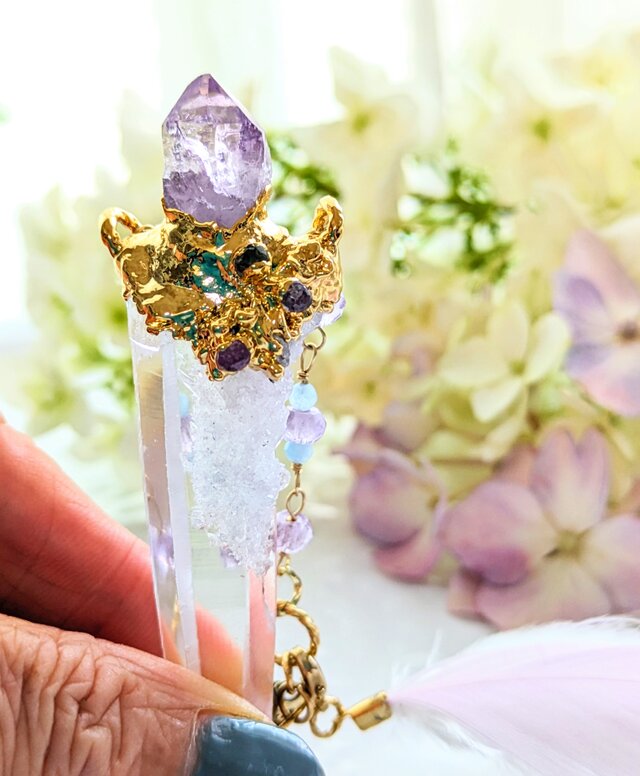 水晶ポイント ワンドペンダント | iichi ハンドメイド・アンティーク・食品・ギフト・手作り
