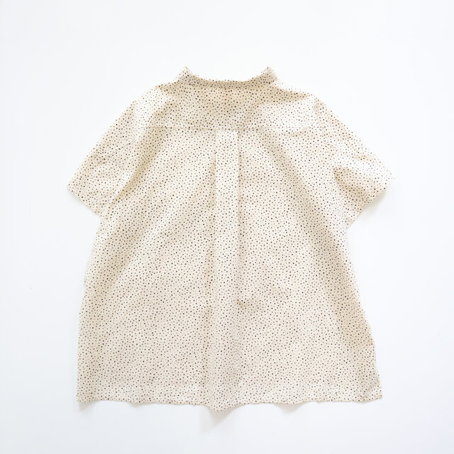 chibi-collar shirt (beige dot) | iichi ハンドメイド・アンティーク・食品・ギフト・手作り