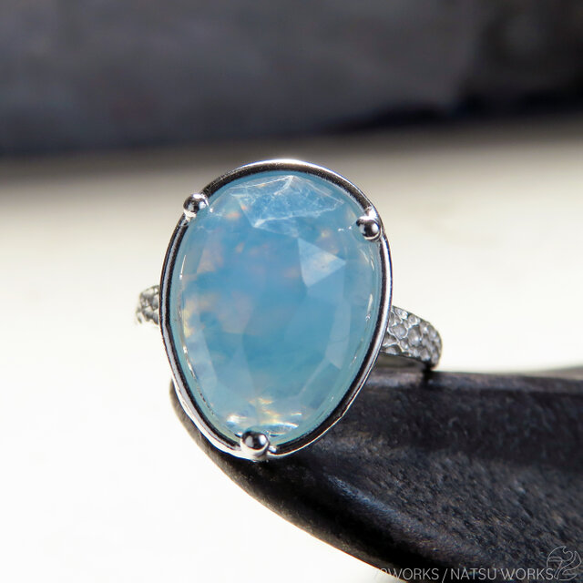 アクアマリン リング / Aquamarine Ring | iichi 日々の暮らしを心地よくするハンドメイドやアンティークのマーケットプレイス