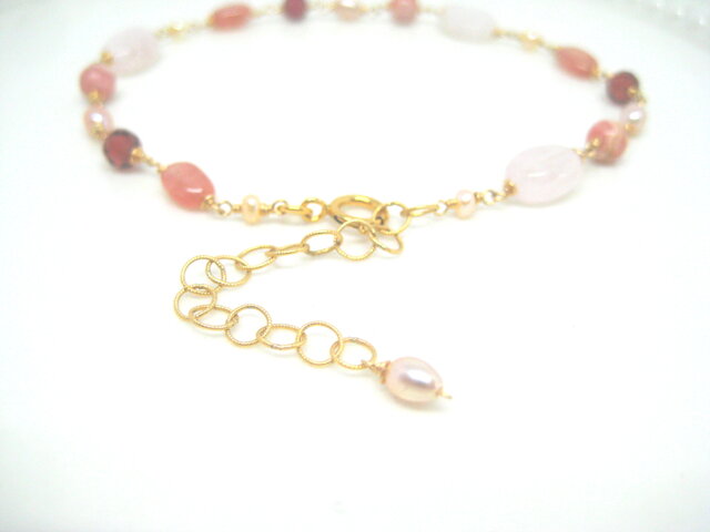 14KGF ブレスレット（ブーケ） | iichi 日々の暮らしを心地よくするハンドメイドやアンティークのマーケットプレイス