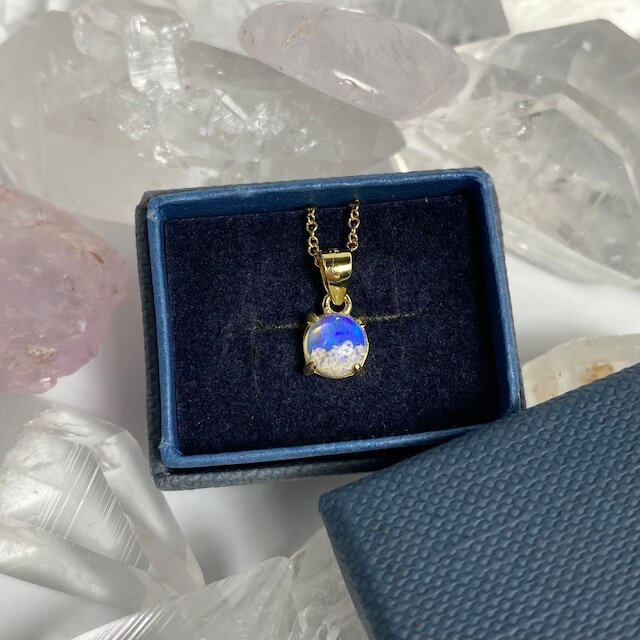 天然オパール14kgfネックレス オーストラリア産原石から磨いた1点もの！ | iichi ハンドメイド・アンティーク・食品・ギフト・手作り