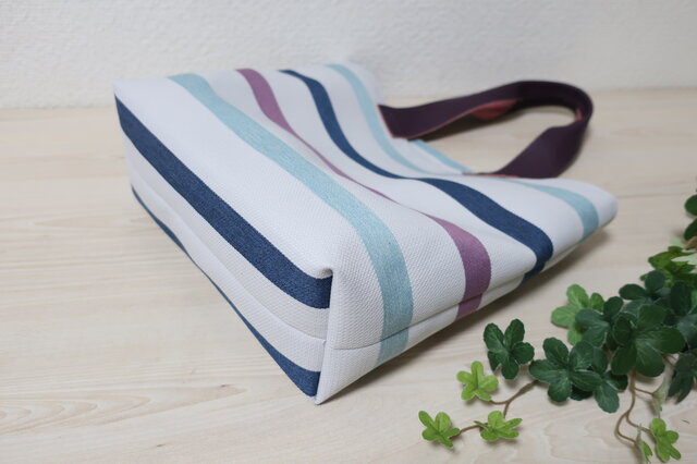 20％OFFイギリスジャガード織りストライプ柄Aトートバック | iichi 日々の暮らしを心地よくするハンドメイドやアンティークのマーケットプレイス