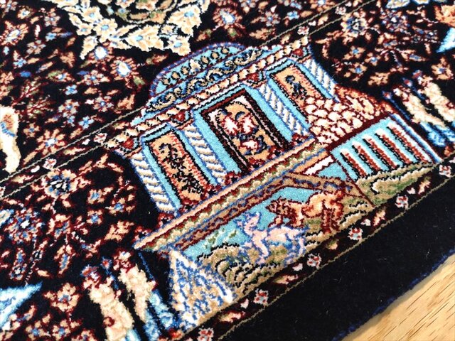 お試しキャン】ペルシャ絨毯 ネイアブリシャム ハイブリッド 玄関マット 90x60cm PS3775 | iichi 日々の暮らしを心地よくするハンドメイドやアンティークのマーケットプレイス