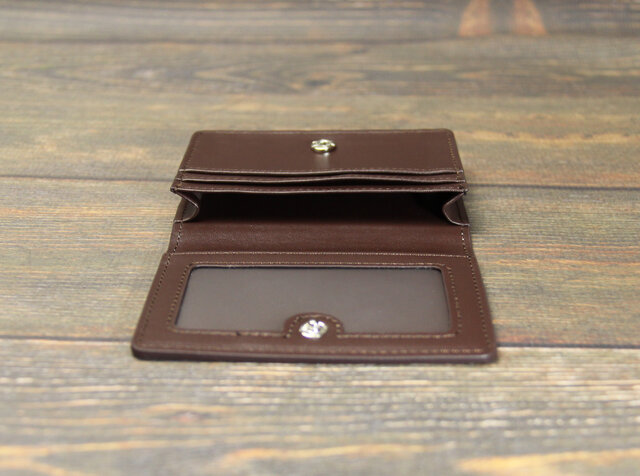 定期入れ/パス入れ/名刺入れ カードケース【奏（Kanade）コスモス】（名入れ可） | iichi 日々の暮らしを心地よくするハンドメイドやアンティークのマーケットプレイス