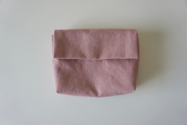 きちんとポーチ L / babypink | iichi 日々の暮らしを心地よくするハンドメイドやアンティークのマーケットプレイス