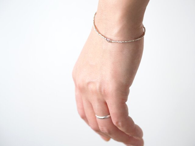 -Tormarline- silver bracelet | iichi 日々の暮らしを心地よくするハンドメイドやアンティークのマーケットプレイス