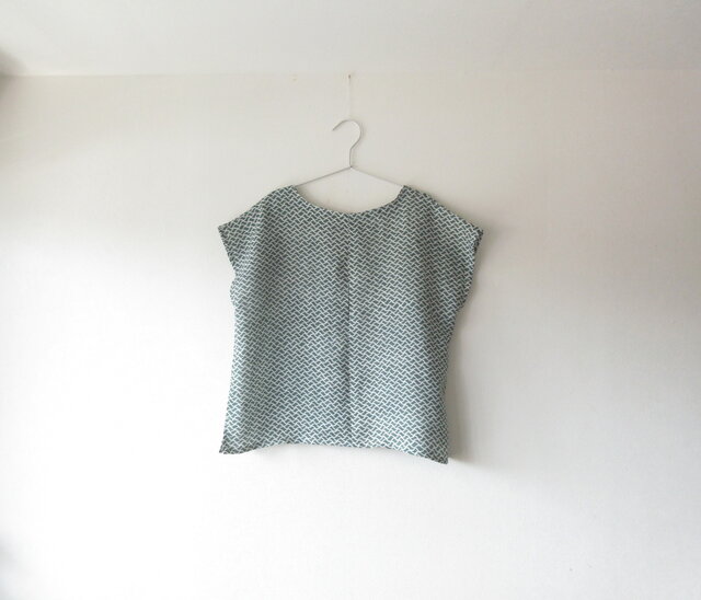 ☆夏着物ブラウス♪文銅繋ぎ柄☆【再販】/32kb09 | iichi 日々の暮らしを心地よくするハンドメイドやアンティークのマーケットプレイス