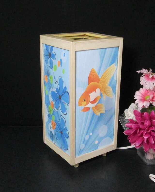 華燭の宿り木／水中花の囁き 桧枠造・LED・厚紙張貼・軽量／GK-066 | iichi ハンドメイド・アンティーク・食品・ギフト・手作り