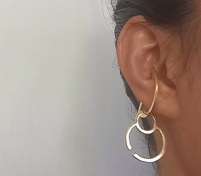 真鍮 アレンジ イヤーカフc 3way | iichi ハンドメイド・アンティーク・食品・ギフト・手作り