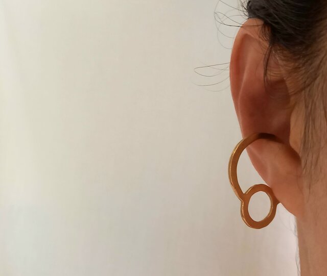 真鍮 アレンジ イヤーカフc 3way | iichi ハンドメイド・アンティーク・食品・ギフト・手作り