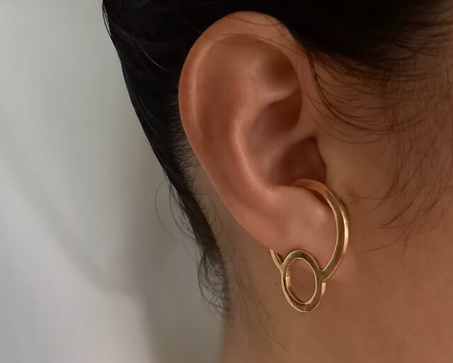 真鍮 アレンジ イヤーカフc 3way | iichi ハンドメイド・アンティーク・食品・ギフト・手作り